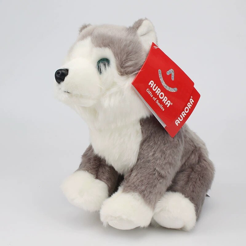 Мягкая игрушка-подушка AURORA: реалистичный плюшевый пес (хаски, голден ретривер) для детей Хаски 10065D, длина корпуса