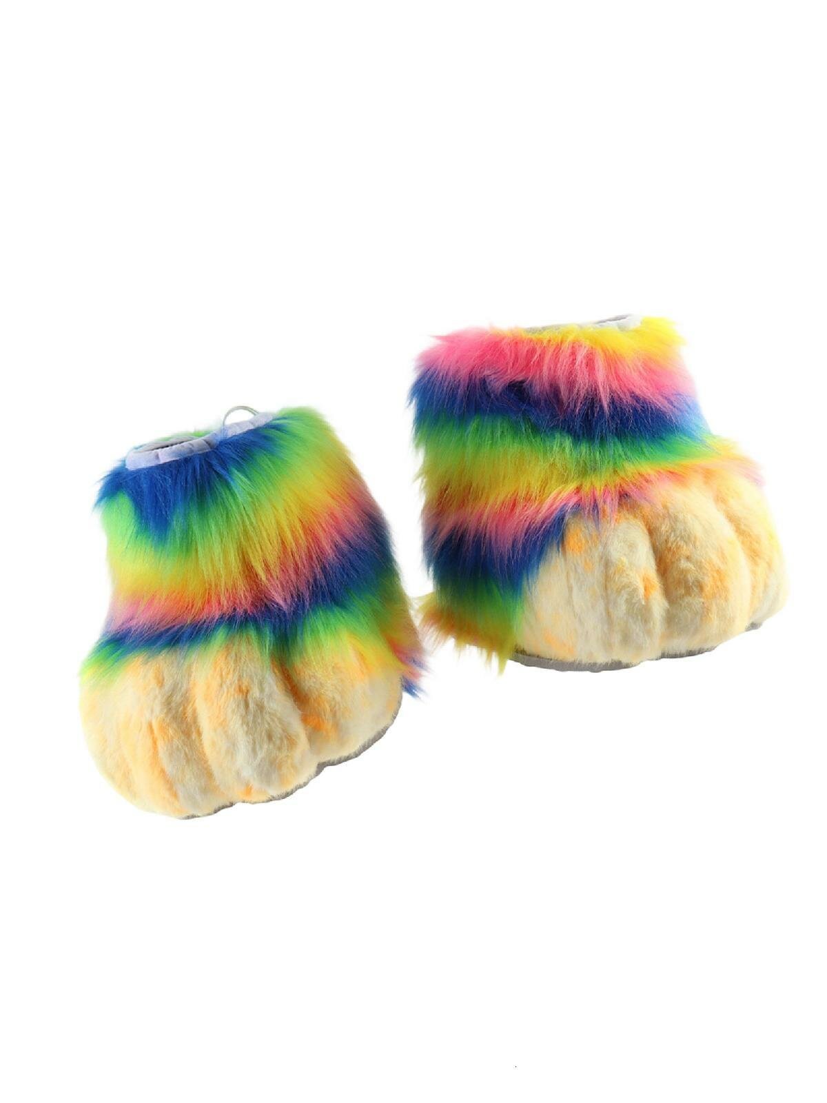 Меховые ботинки-лапы для фурсьюта, A