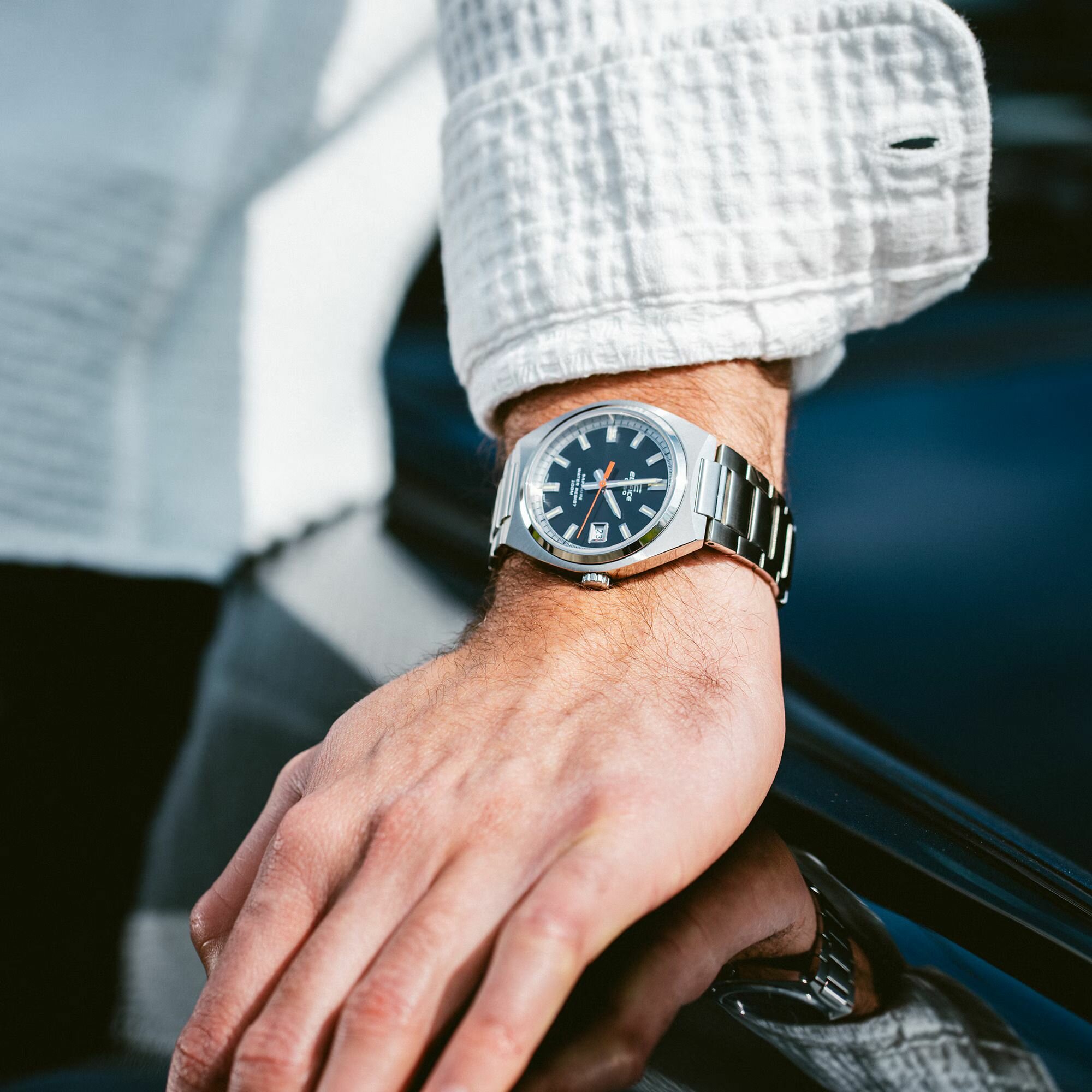 Наручные часы CASIO, черный, серебряный — фото 1