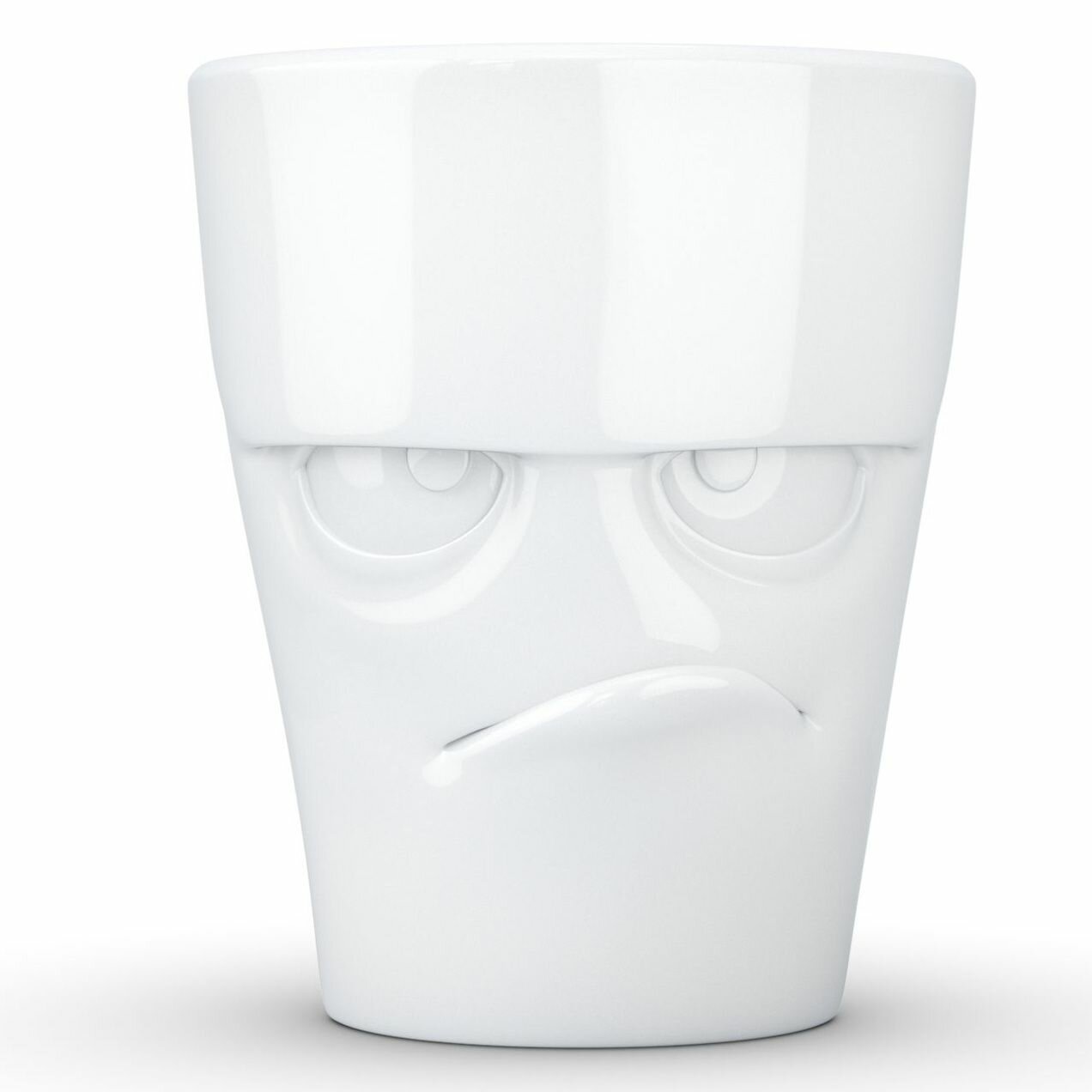 Кружка Tassen Mug with handle Grumpy white 01.81.01
