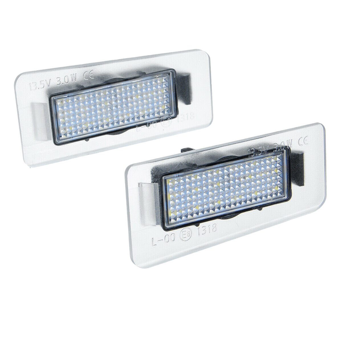 LED подсветка номерного знака для Hyundai Elantra 2011-2012, 2014-2017 — SMD 3528 белый 6000K 13,5В 3Вт, пара.