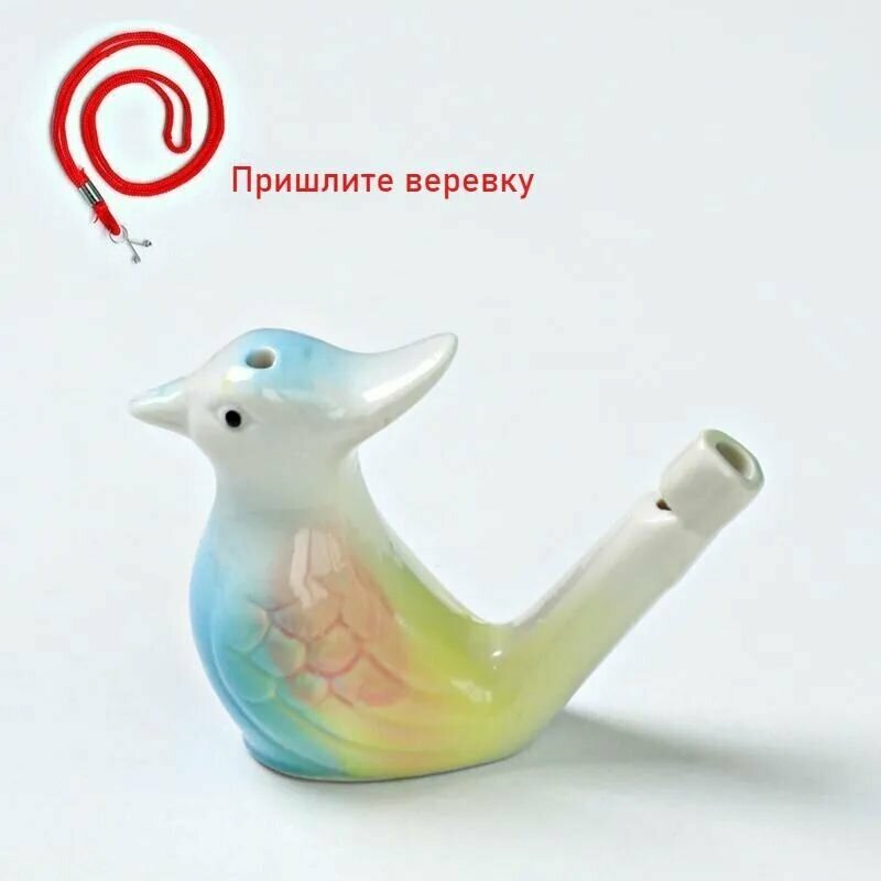Музыкальный инструмент, Свистулька керамическая,"Ара", для детей и малышей, развивающий