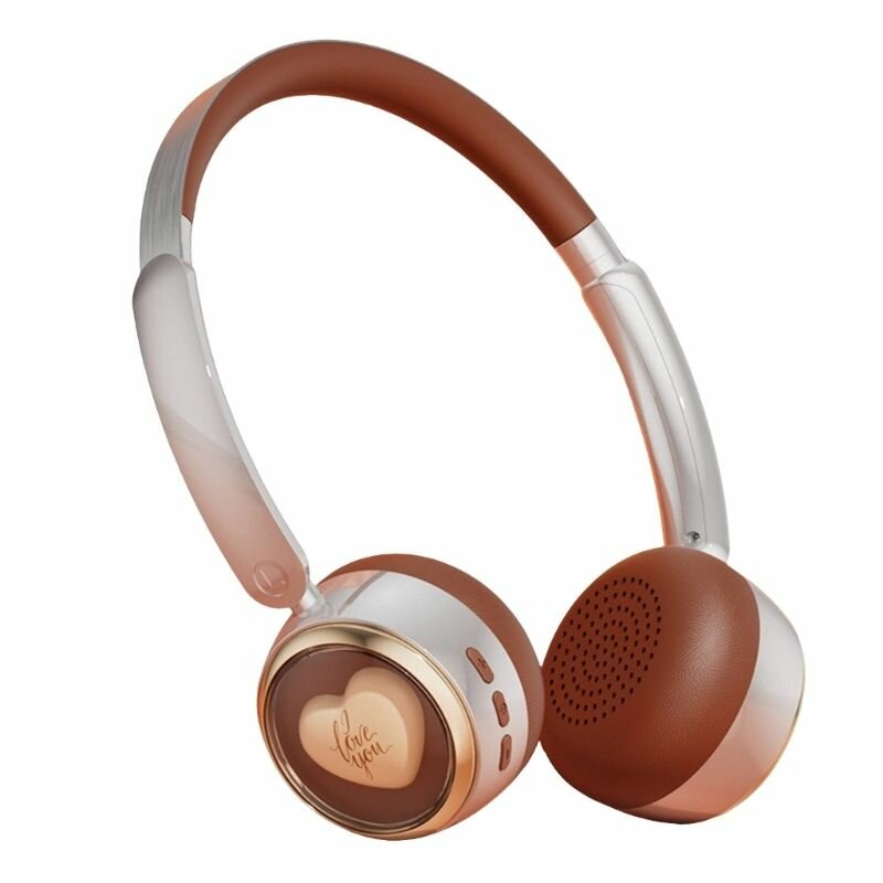 Bluetooth-Гарнитура Macaron Cream Wind Headset-Коричневый