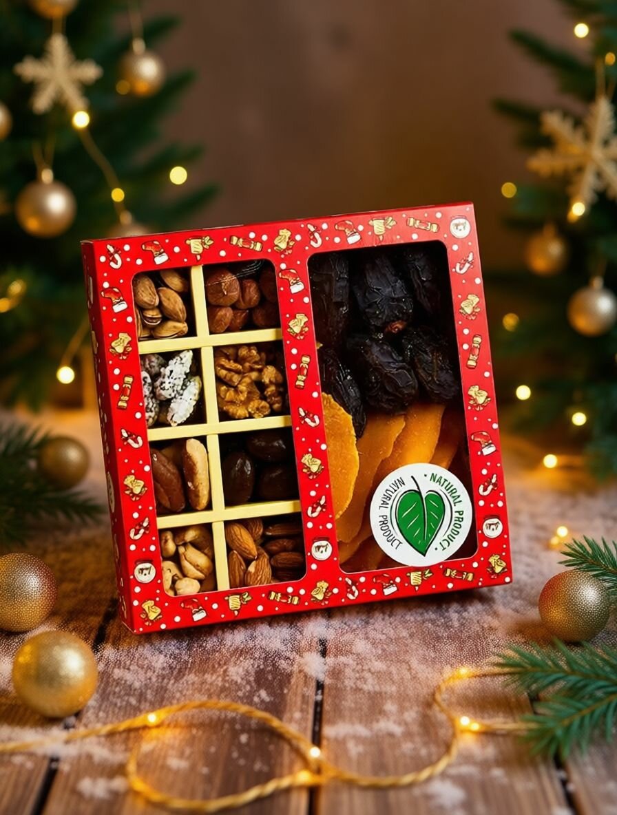 Подарочный набор орехов и сухофруктов 10 в 1, подарок на новый год