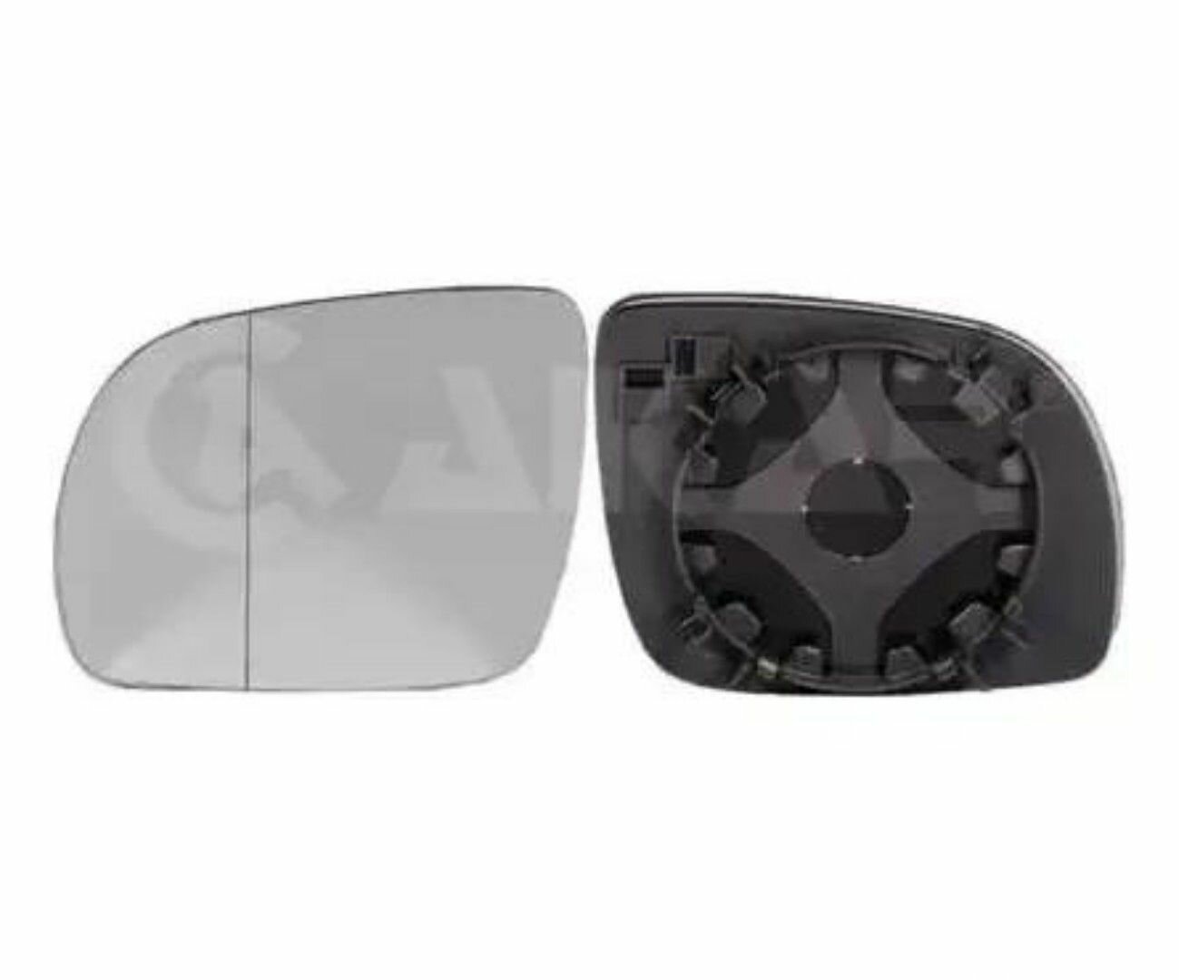 Зеркало-элемент ALKAR, 6440127, правое, выпуклое, с подогревом, тонированное, Volkswagen Golf IV 97-03, Passat III, B5 96-03