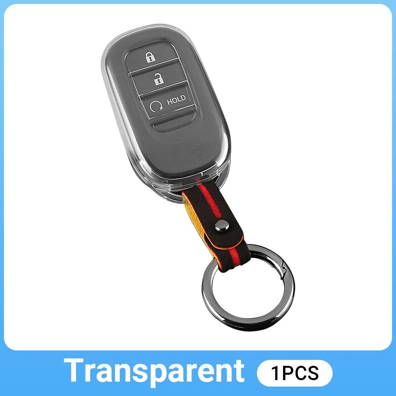 Прозрачный Чехол Из ТПУ Для Автомобильного Ключа Honda CR-V 6-го Поколения 2023-2025, Защитный Гибридный Аксессуар