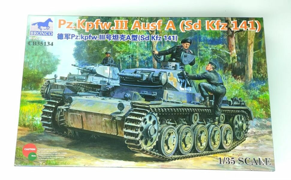 Bronco Model CB35134 1/35 Немецкий Pz. Кпфв. Глава 3. А.(Sd Kfz 141), сборная масштабная модель для моделизма и коллекции