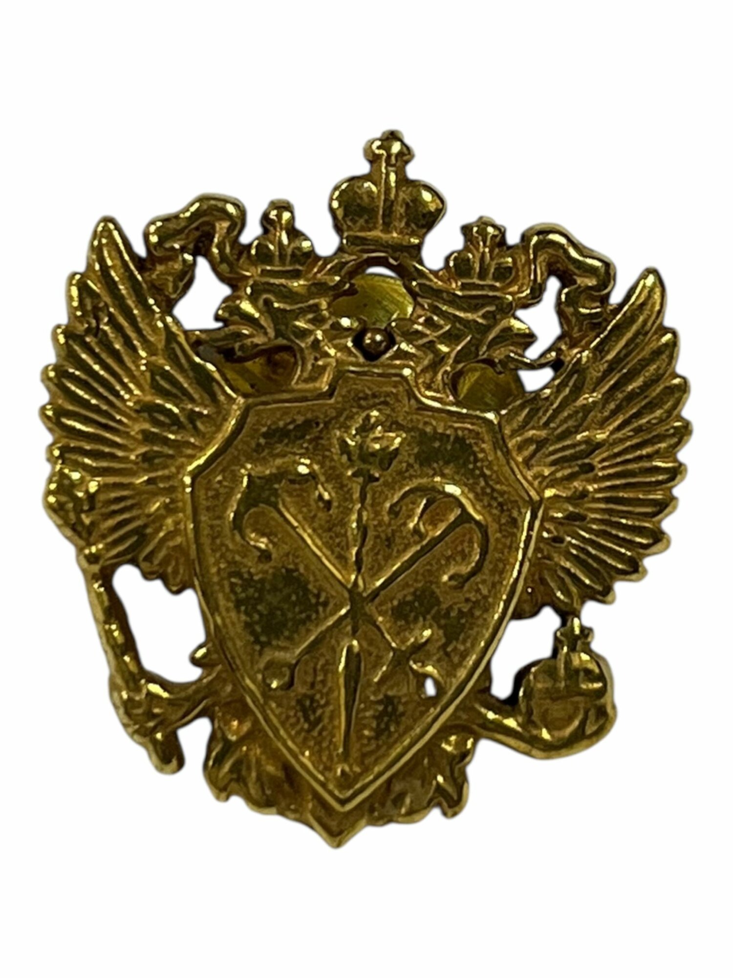 Винтажная брошь значок, Двуглавый орел
