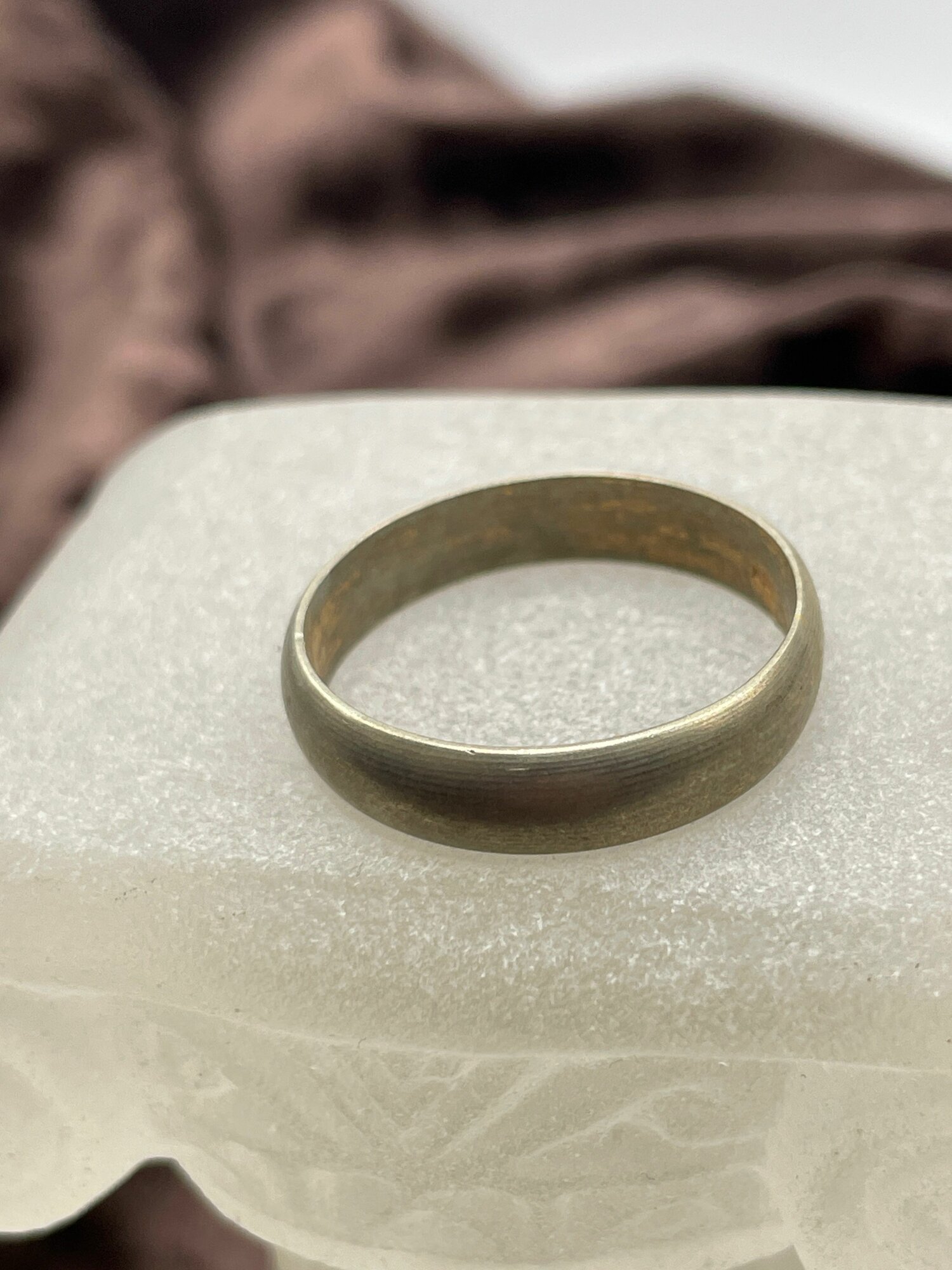 Винтажное кольцо, серебрение, клеймо, размер 20