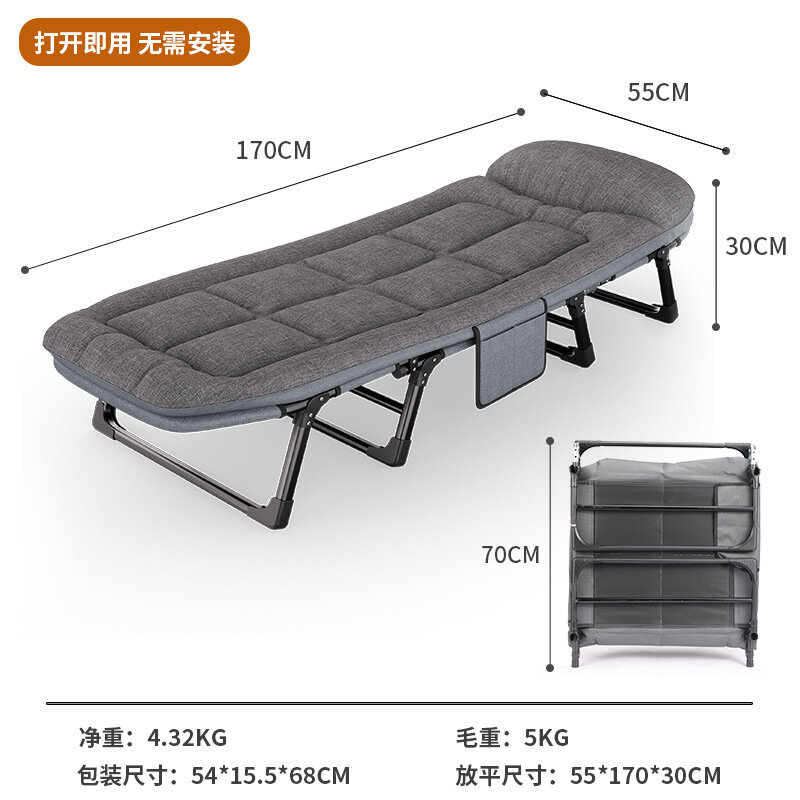Оптовая раскладная кровать для кемпинга на открытом воздухе, простая складная кровать, односпальная кровать, кровать для офисного сна, военная кровать