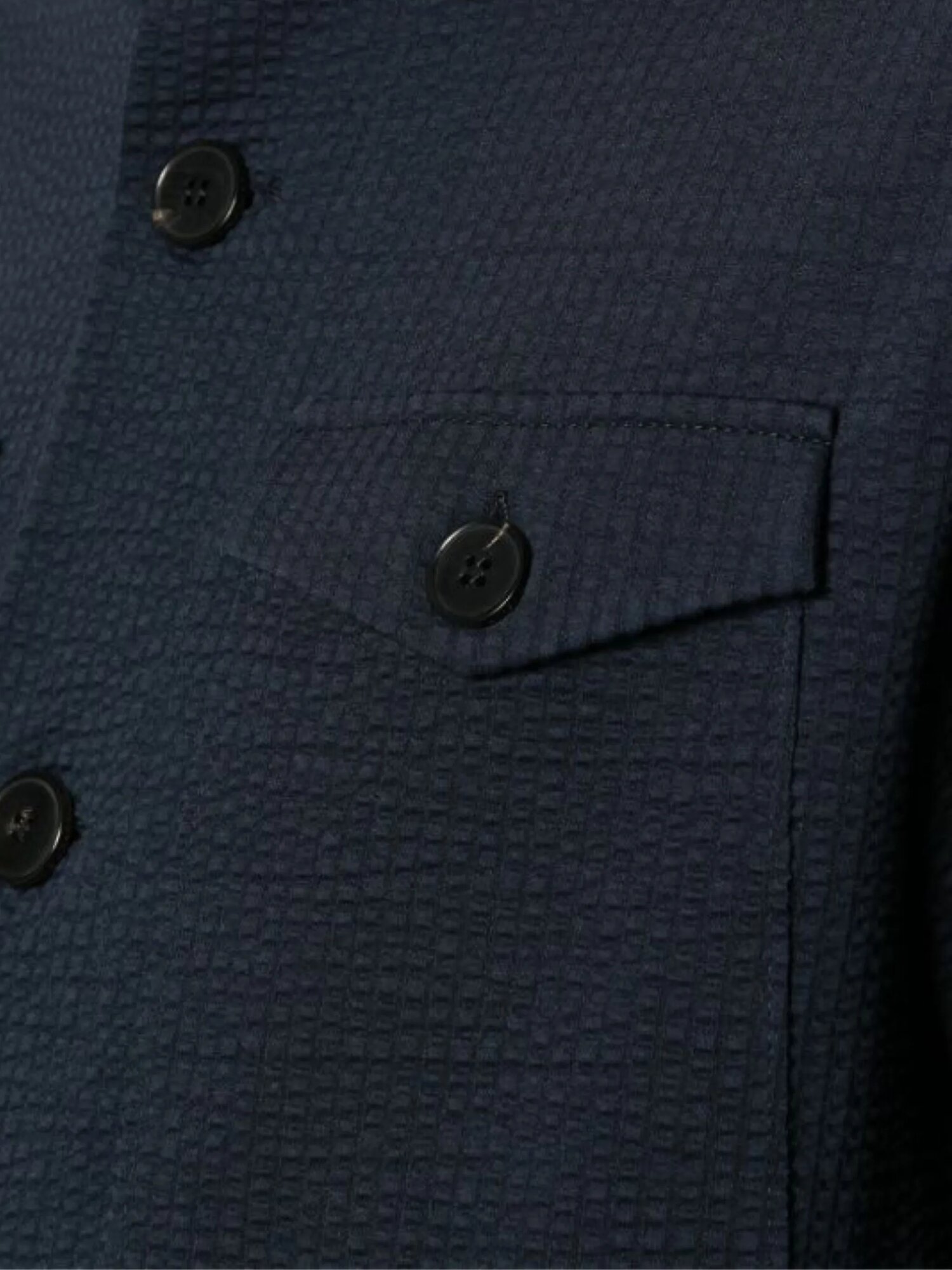 Куртка Harris Wharf London Buttoned shirt jacket, размер 48, blue — фото 1