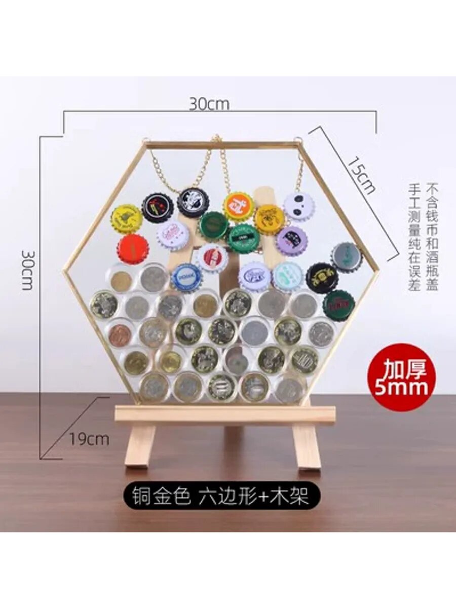 Шкатулка для монет-золото, деревянный каркас