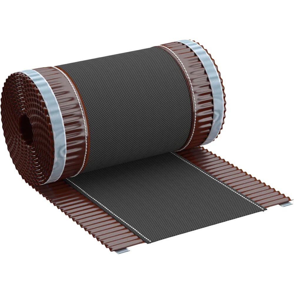 Вентиляционная коньковая лента РуфИзол 240х5000 мм, цвет коричневый АЭК004_ВИ