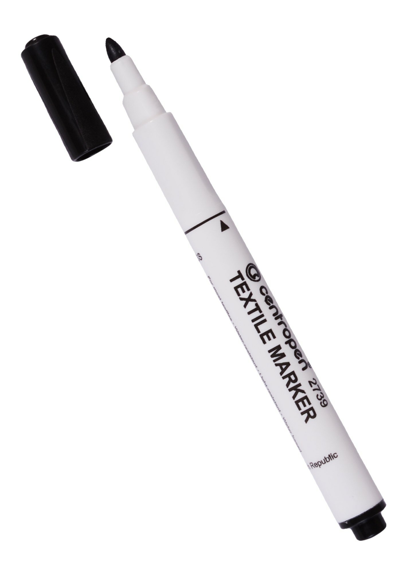 Маркер для текстиля Centropen, черный 1,8 мм