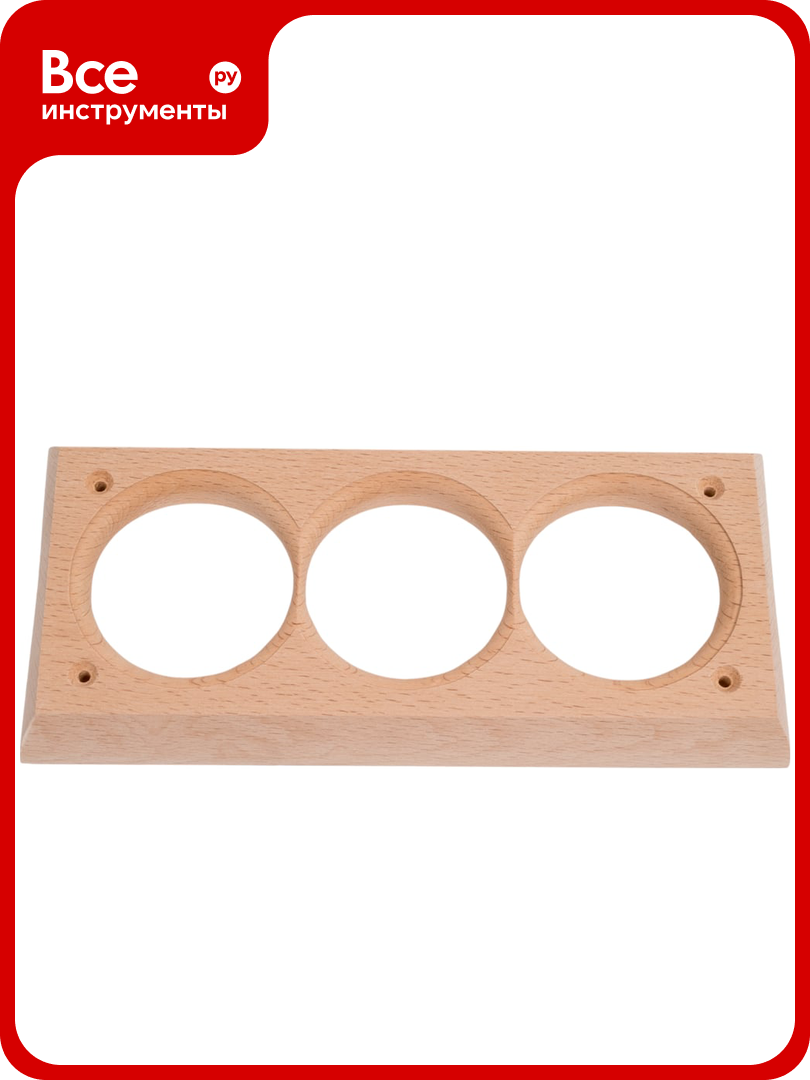 Накладка мезонинъ 3-местная ВМ, установочная площадка, GE72764-00 деревянная трехпостовая накладка, бежево‑буковый цвет