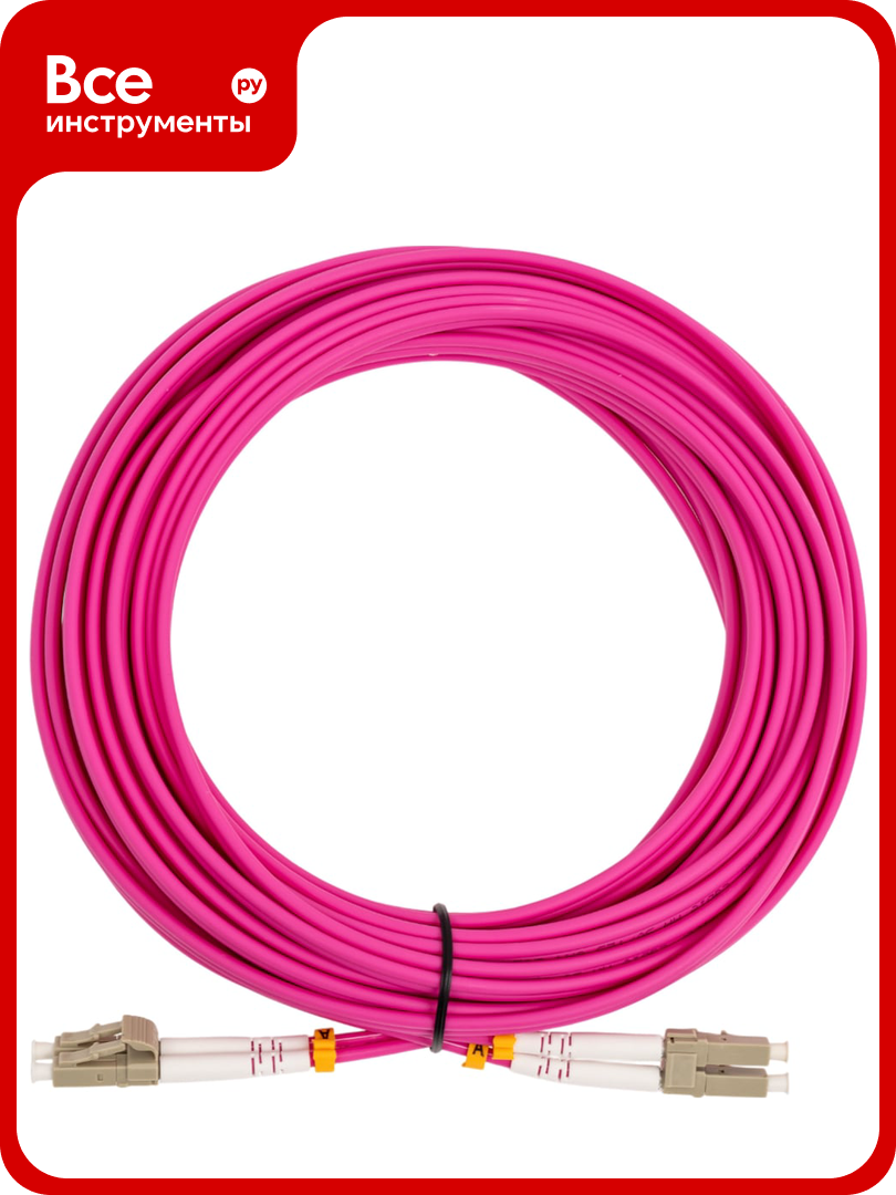 Оптический шнур Cabeus duplex lc-lc 50/125 mm om4 10м lszh FOP-50-OM4-LC-LC-10m