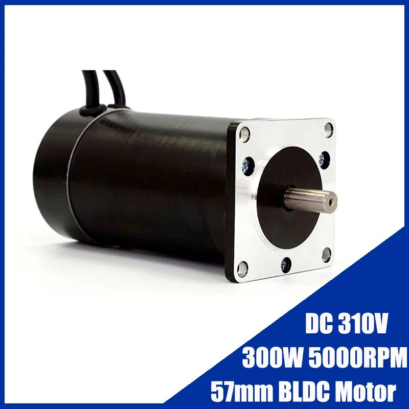57BL115S30-3150TF9 Двигатель постоянного тока 300 Вт BLDC 57 мм Бесщеточный двигатель Высокое напряжение 310 В 5000 об/мин Длина корпуса 115 мм Высокоскоростной двигатель