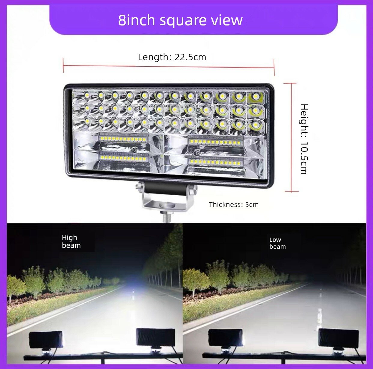 Светодиодная фара для грузовиков, фонарь заднего хода, сверхъяркая, водонепроницаемая, дальний свет, 12В/24В,