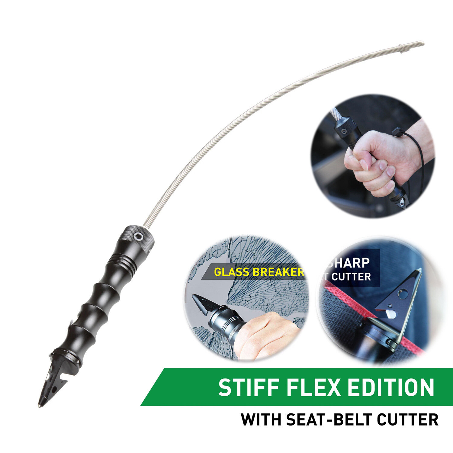 Многофункциональный защитный кнут для автомобиля, инструмент для экстренного выхода из окна