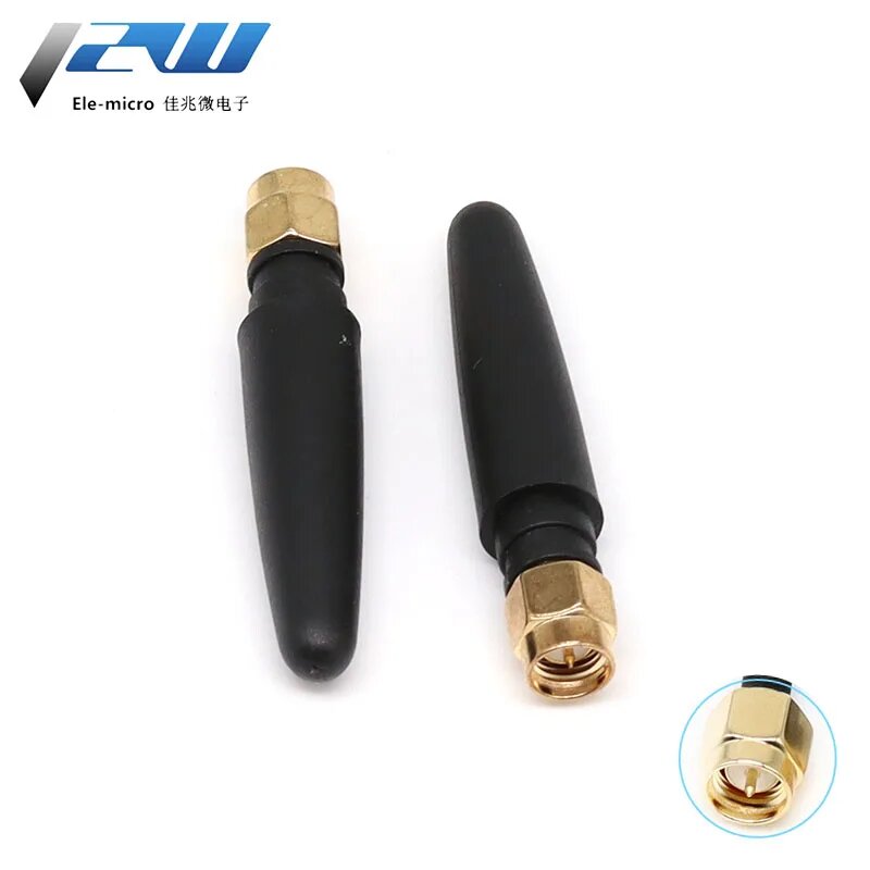 Внешняя WiFi антенна 2.4ГГц SMA 3dBi, 5CM male chili