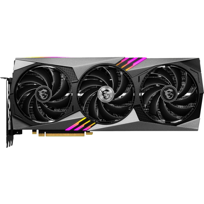 Видеокарта VGA MSI NVIDIA GeForce RTX 4070 Ti GAMING X TRIO 12G 12GB, GDDR6X/192-bit, PCIe 4.0, 1xHDMI 2.1, 3xDP, 3.1-slot (MSI GeForceRTX4070TiGAMINGXTRIO12G)