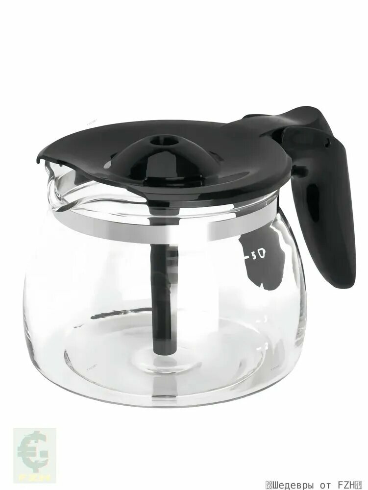 Кофеварка Стеклянная чашка для кофемашин Philips HD7431/7432/7433/7434, прозрачный, черный