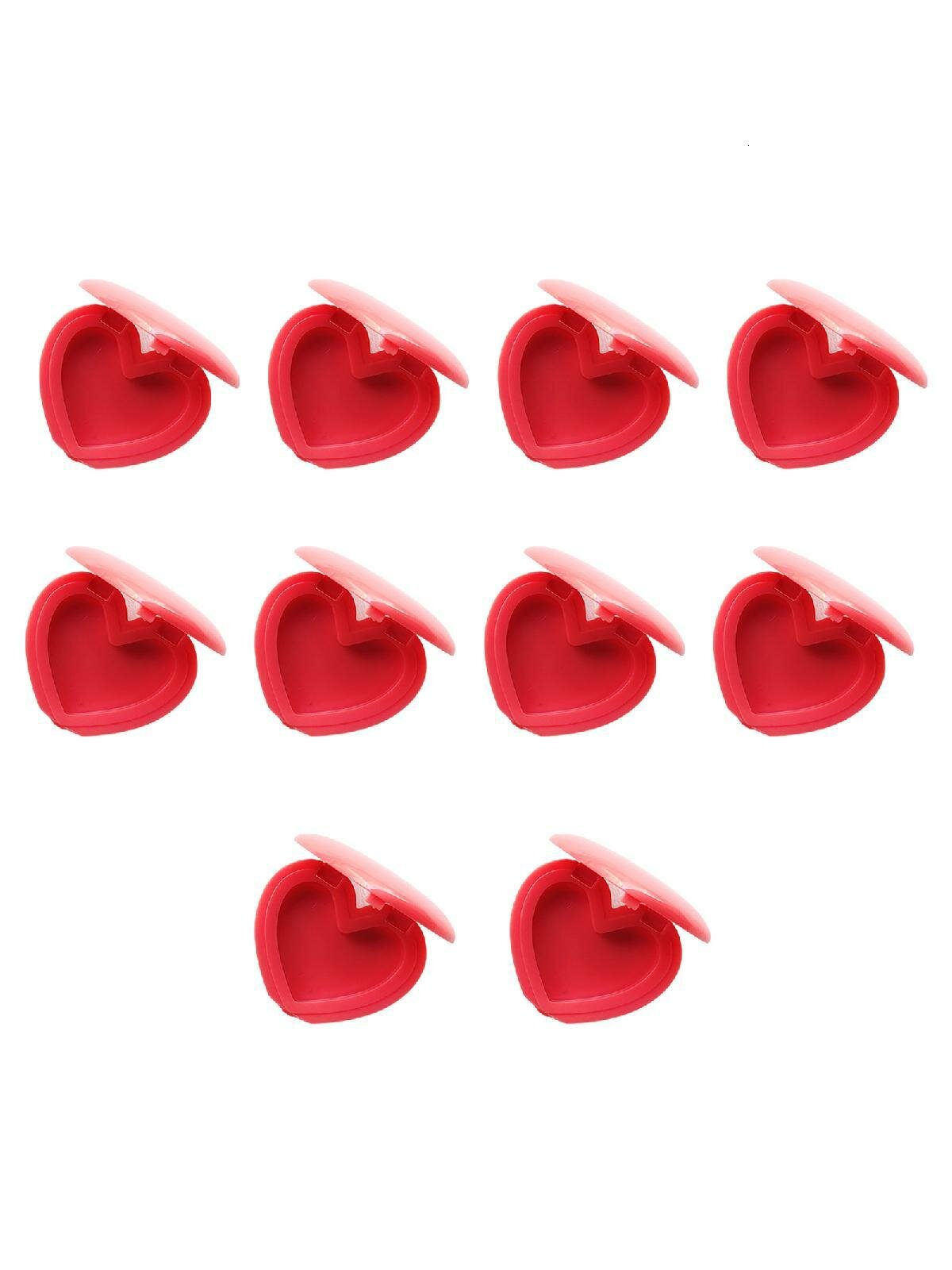 Футляр для губной помады в форме сердца из 10 предметов с зеркалом-грейпфрут