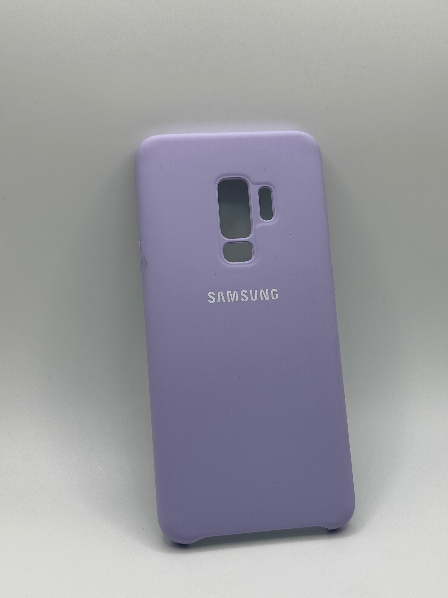 Чехол силиконовый под ориг для Samsung Galaxy S9 plus сиреневый