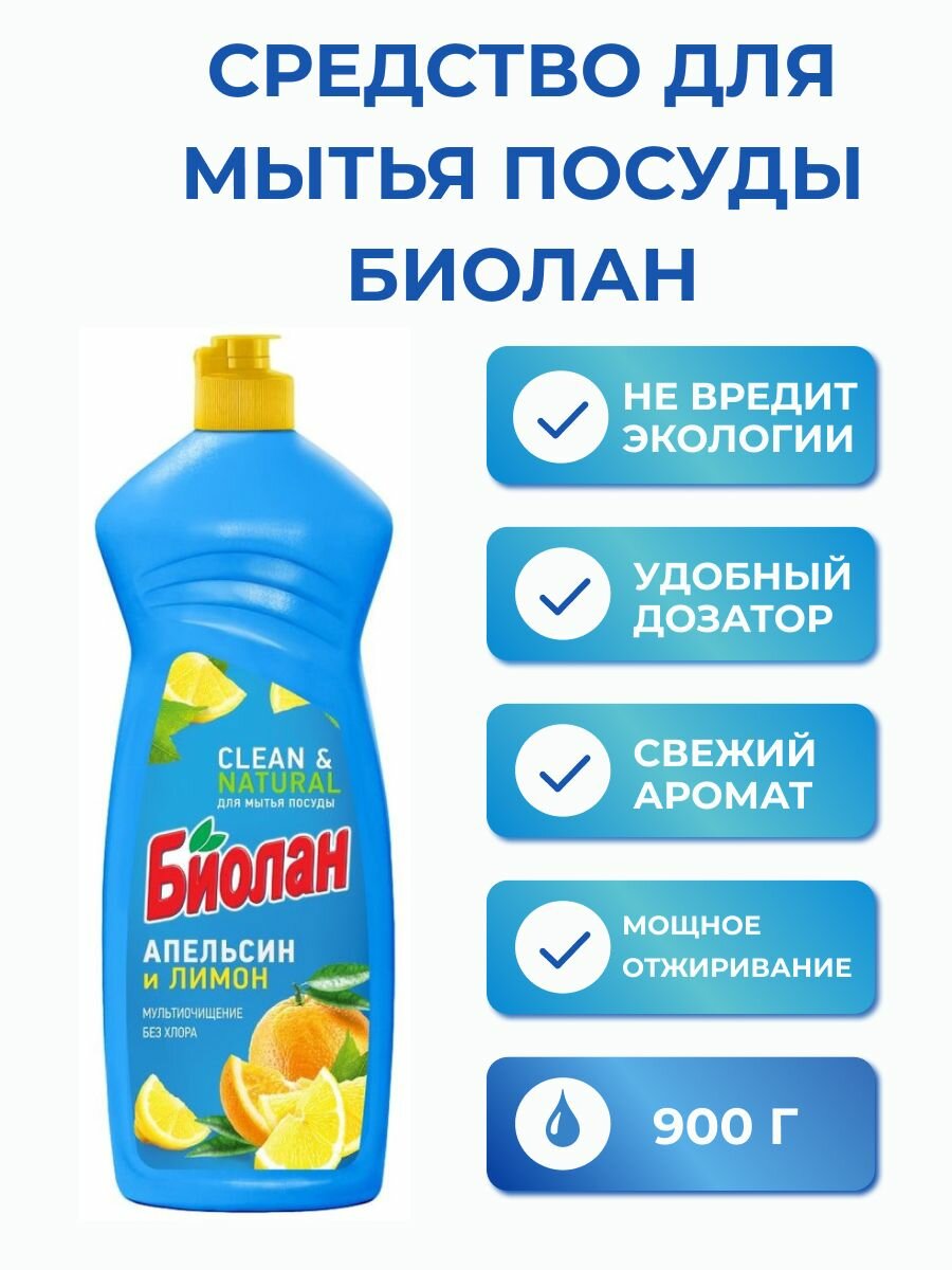 Биолан Бальзам Апельсин и Лимон 900гр