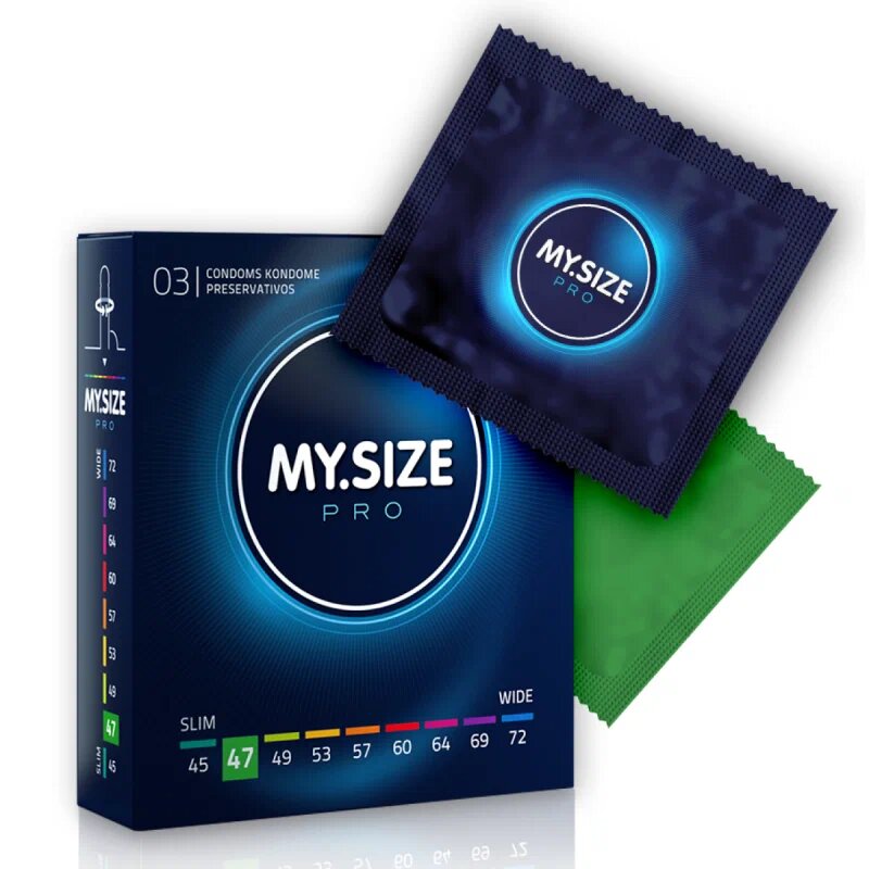 Презервативы "My.Size", натуральные, силиконовая смазка, 3 шт