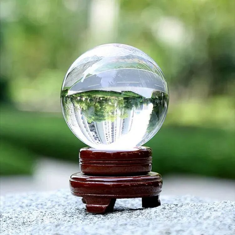 Магический белый хрустальный шар, гадание, ритуал, 5 см