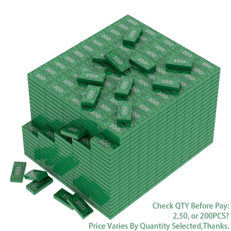 Строительные блоки MOC 50PCS, цвет Money