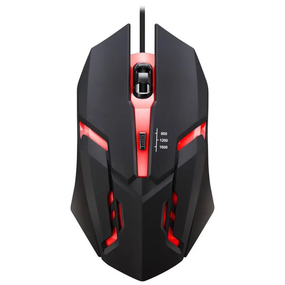 Игровая Мышь ITLY M01, Проводная, 20251 Шт, USB-подключение, Спортивная Мышь С LED-подсветкой Для Настольного ПК, Ноутбука