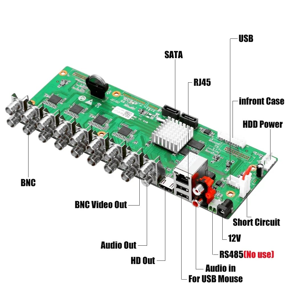 CCTV XM DVR 16-канальный видеорегистратор 5Mp-N 6-в-1 16-канальная плата Bnc Ip Ahd камера Xmeyee Hdd Hd 4K Защита сетевой безопасности