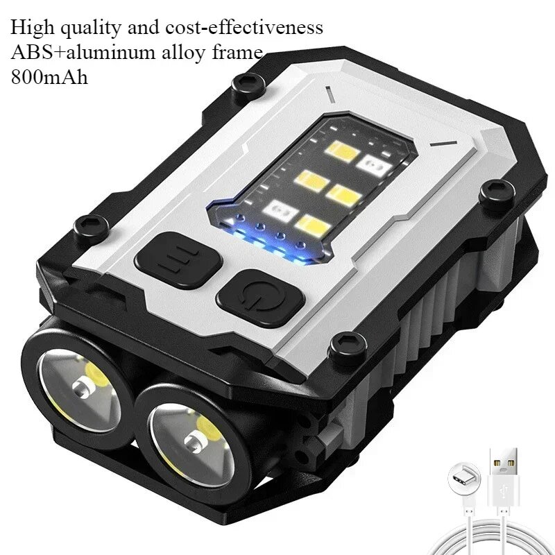 Фонарь тактический EDC, белый свет, 800mAh