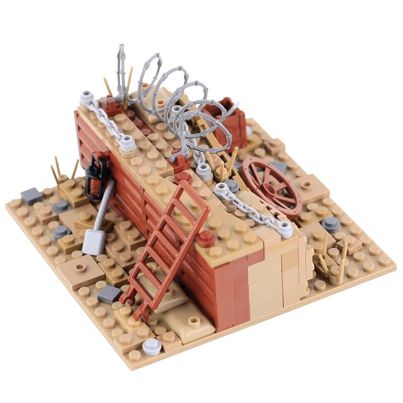 BRICKPANDA военная сцена Второй мировой войны, B23-58 (190 деталей)