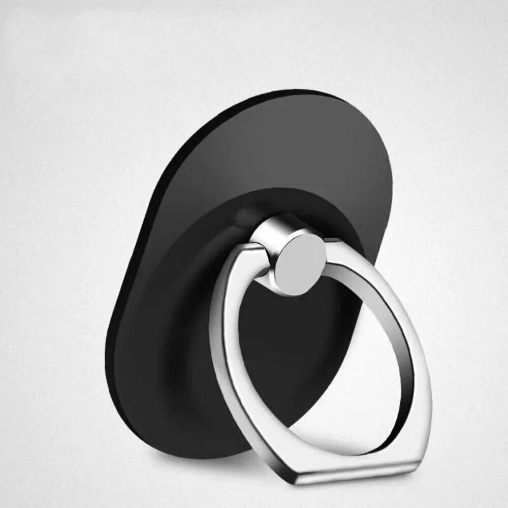 Кольцевой держатель для телефона Black, складной