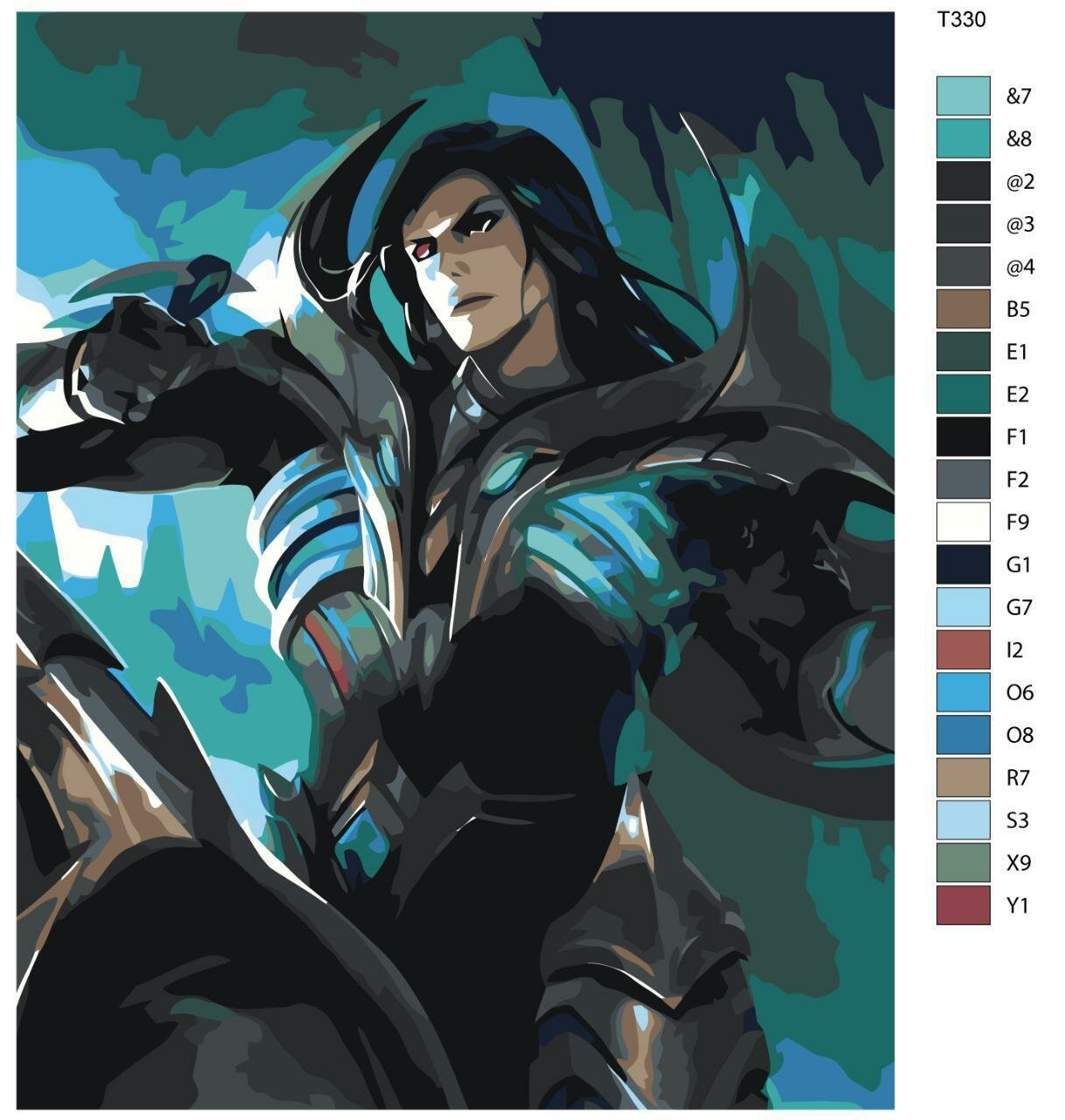 Картина по номерам Т330 "Mobile Legends: леоморд" 40Х50