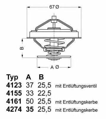 4274.92D Wahler Термостат для AUDI / VW