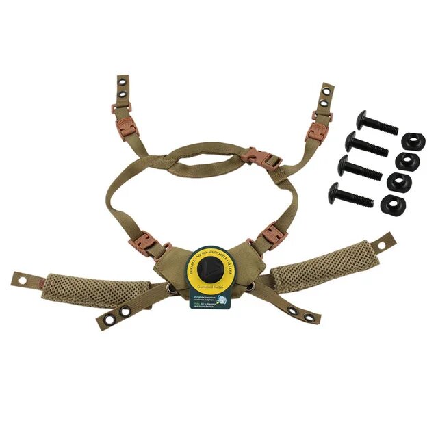 Тактический шлем Wendy Gen 2 с подвесной системой и подушкой Suspension System DE