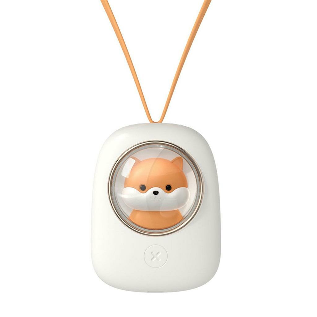 Портативный вентилятор-кольцо с USB, Светло-белый