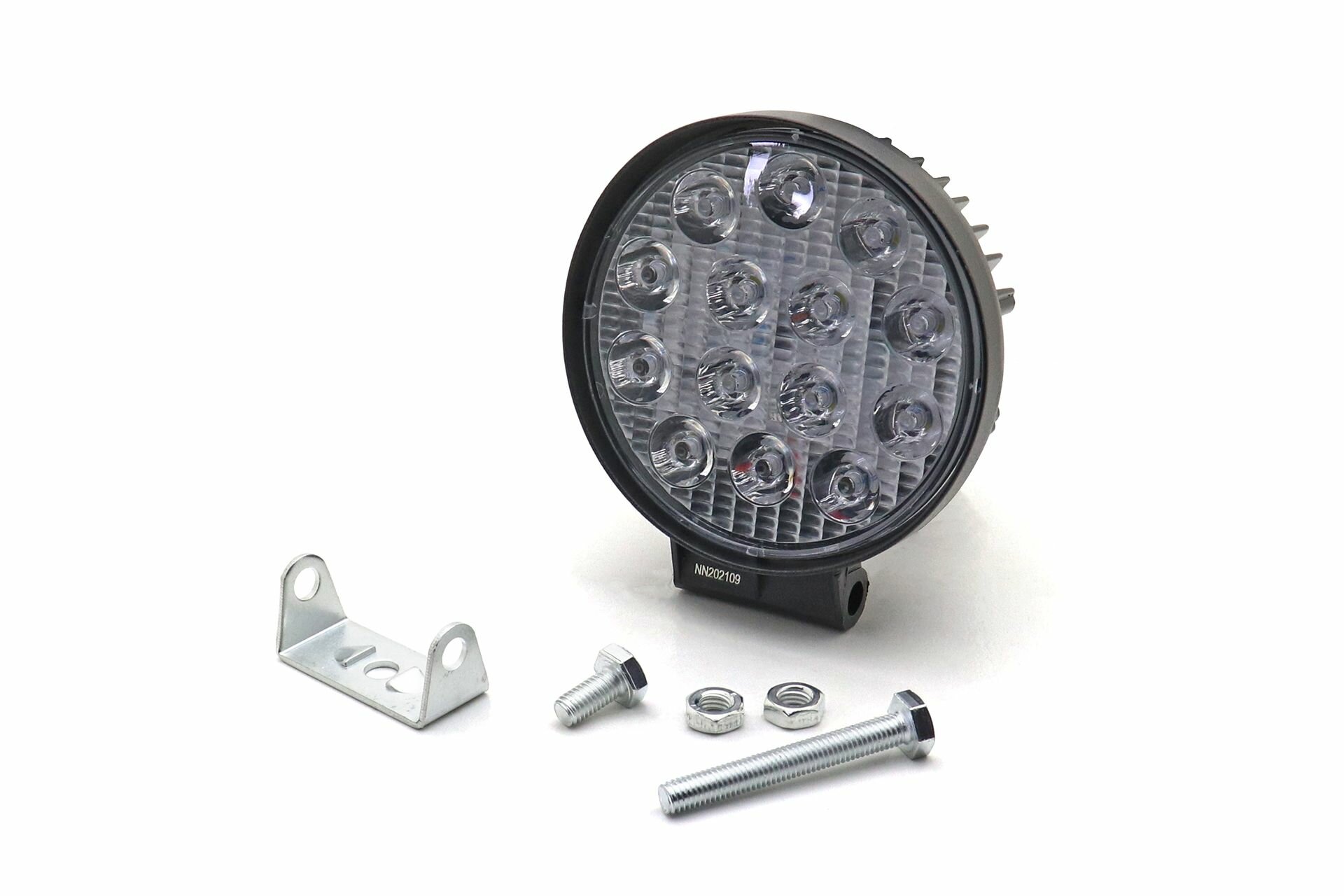 Фара светодиодная 42W 14 диодов SMD, 55мм круг. мет. корпус, дальний свет (Spot)