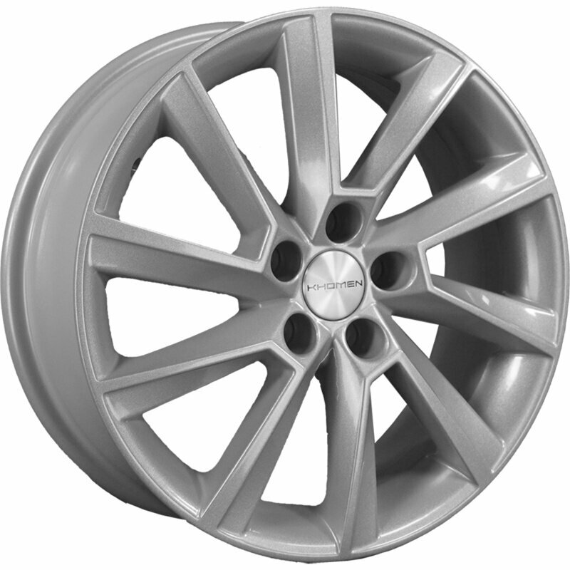 Литой колесный диск Khomen Wheels KHW1604 (Kamiq/Rapid/Scala) 6x16/5x100 ET38 D57,1 F-Silver