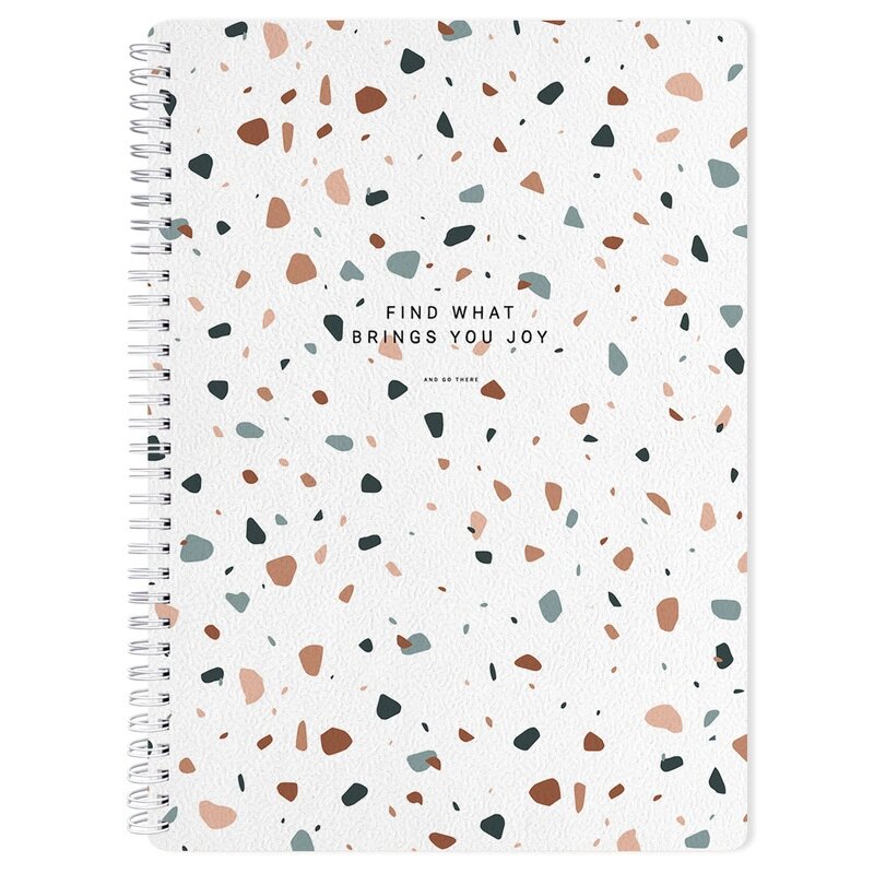 Бизнес-тетрадь А4 96л. клетка, спир, Be Smart, Terrazzo, N3694