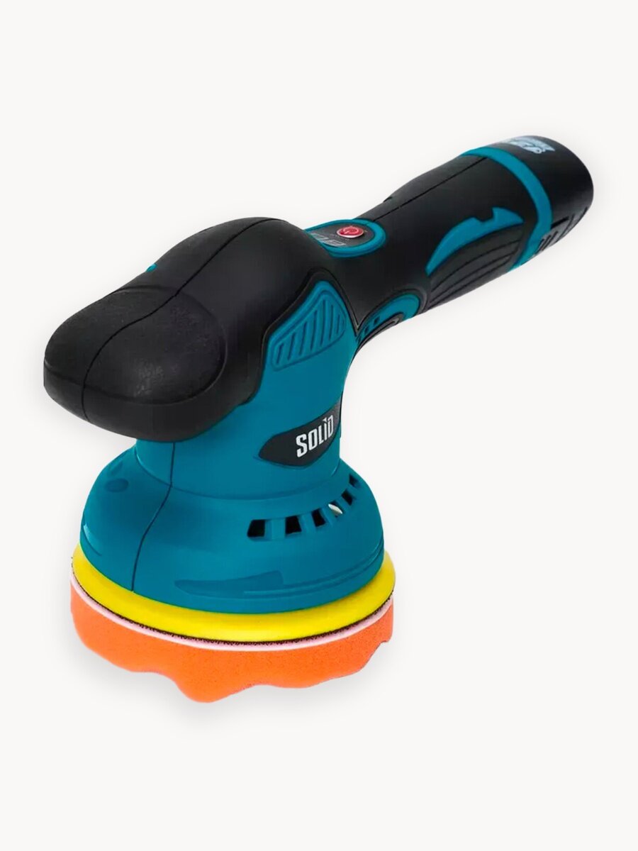 Полировальная машинка, для авто, 2 аккумулятора, 125мм, 5000 об/мин