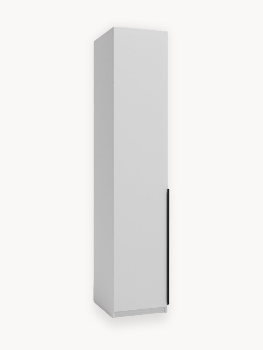 Пенал "Норд" NORD Мебель, ЛДСП, скандинавский стиль, белый, 220x45x54 см