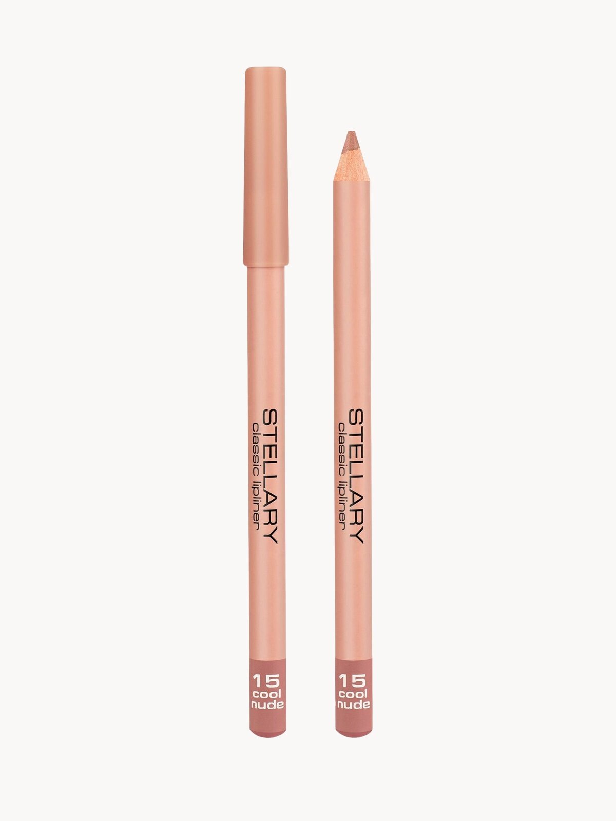 STELLARY Карандаш для губ Lipliner, деревянный корпус, 1.35 г, 15 Бежевый