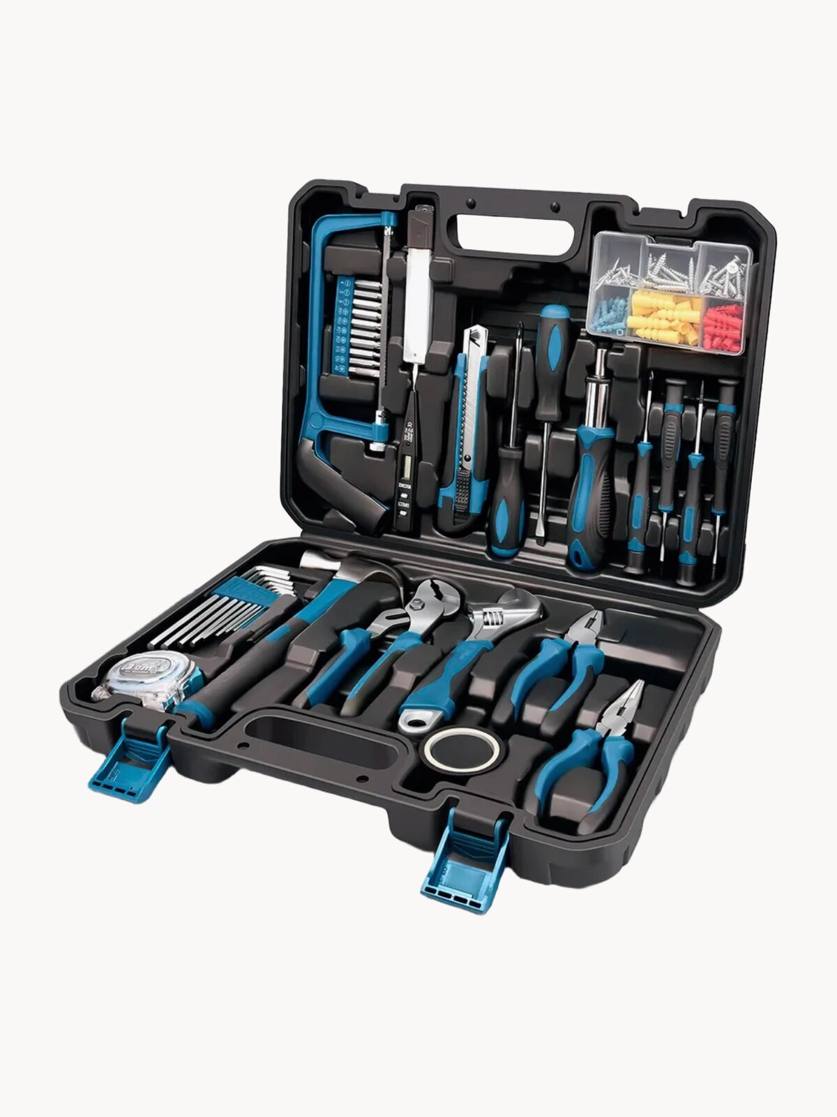 Набор инструментов для дома и автомобиля в кейсе, профессиональный набор, 140 предметов