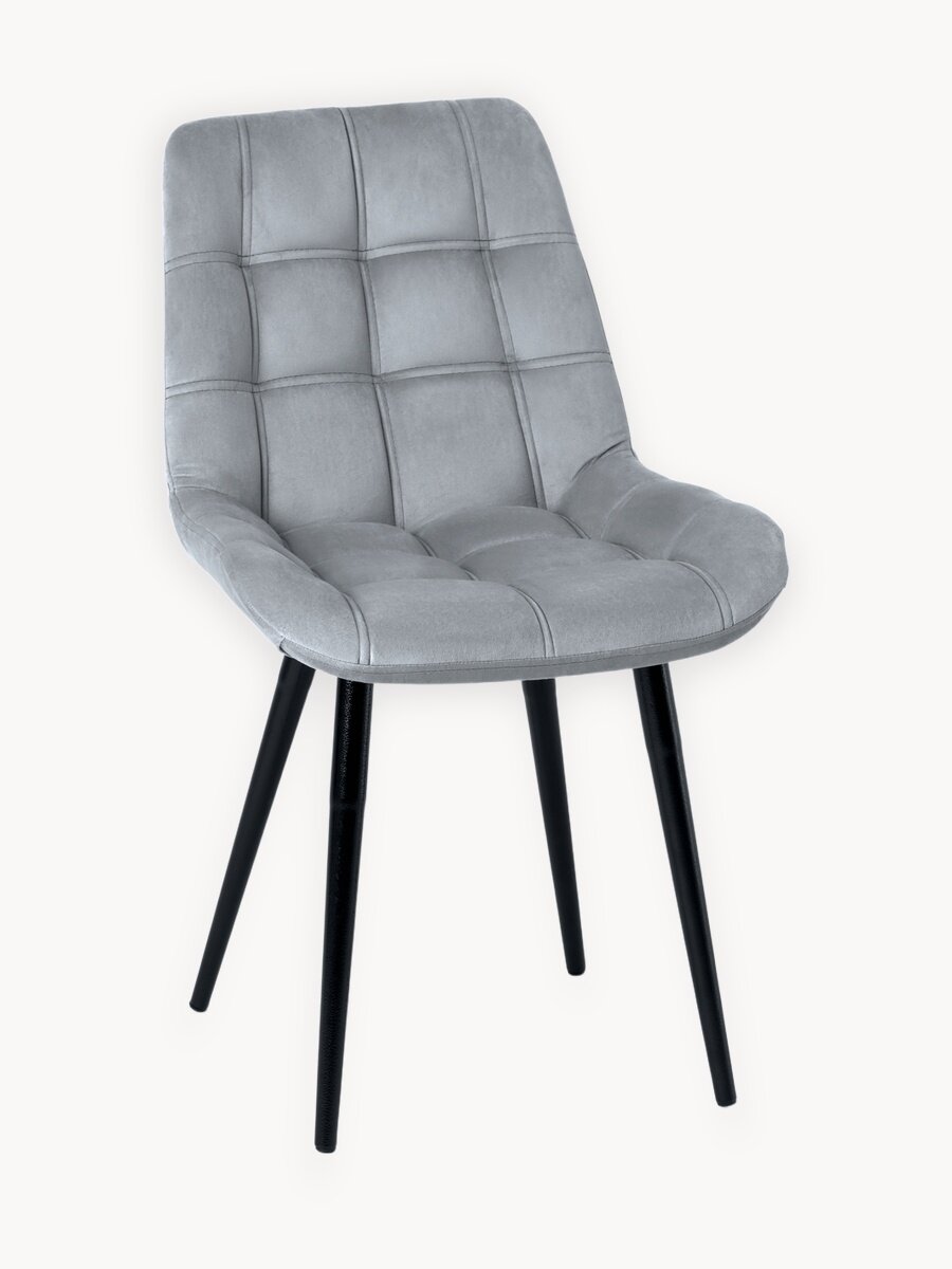 Harmonica Стул кухонный, для Кухни, комплект стульев для кухни, светло-серый 4шт гостиной, велюр антикоготь