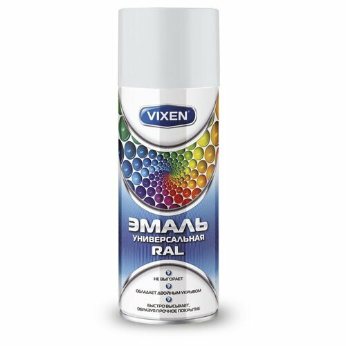 Краска VX-19003 универс. алкидная белая глянцевая (RAL 9003) 520мл (12шт) VIXEN VIXEN VX19003